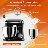 Free Shipping! CEBORY 3-IN-1 Stand Mixer, 6.5 QT Tilt-Head Food Mixer ...