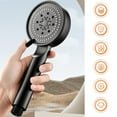 High Pressure Handheld Shower Head 5 Powerful Showerhead Set Bracket