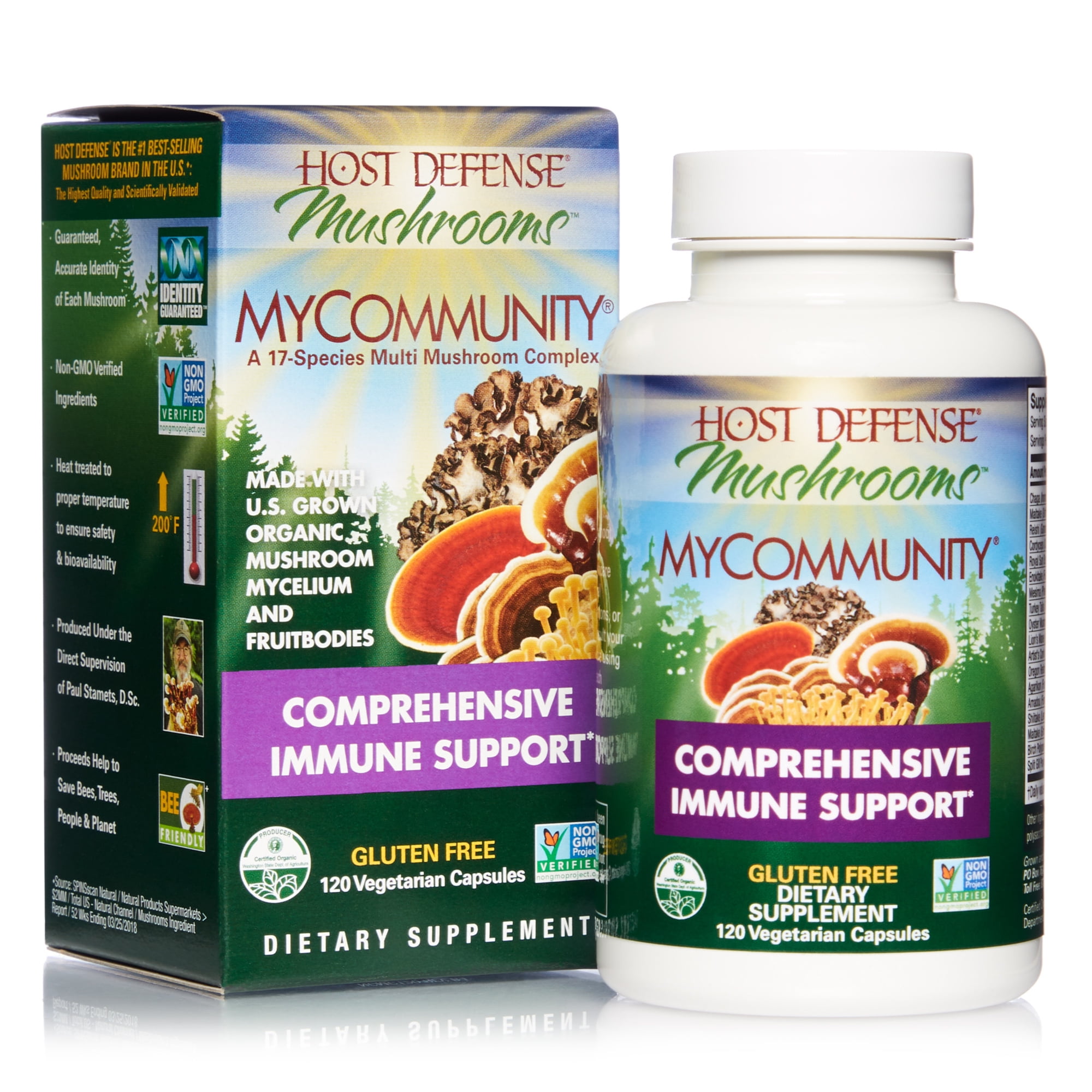 Host Defense, MyCommunity Capsules, Advanced Immune Support, Mushroom ...
