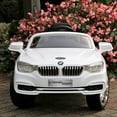 BMW 4-Series Licensed Ride-On Power Wheel Toy Car, 12V Battery, White ...