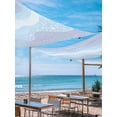 Abstract Sun Shade Sail 8'X10' Blue Watercolor Wave Point UV Block ...