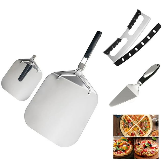 koeyisey pizza peels kit 3 Piece Box - 12×14inch pizza cutters set ...
