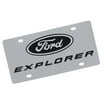Ford Explorer Dual Logo License Plate (Black On Chrome) - Walmart.com