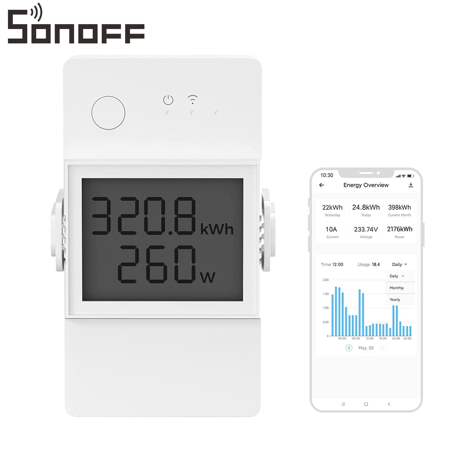 Click here for Sonoff Powr320d Elite Smart Power Meter Switch sma... prices