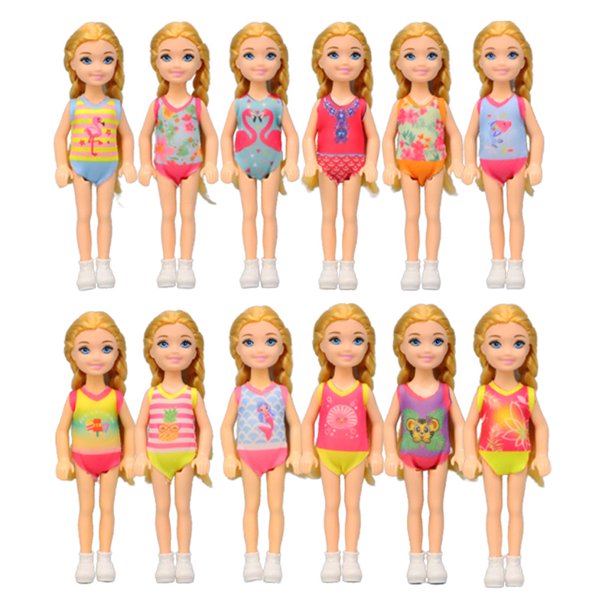 SHAR 12 Pieces Little Kelly Doll Clothes Summer Swimwear Yitian Doll ...
