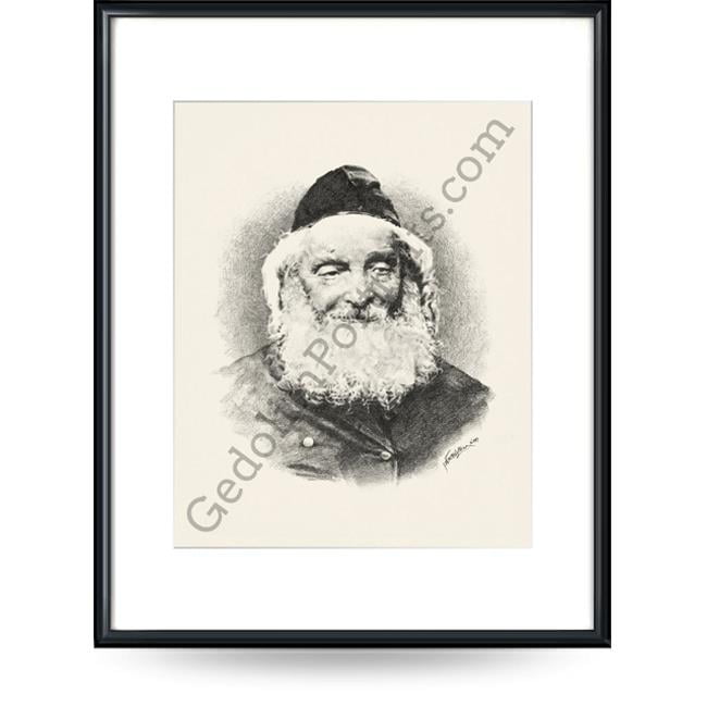 Gedolim Portraits 18 x 24 In. Wall Art - Netziv - Rav Naftali Zvi ...