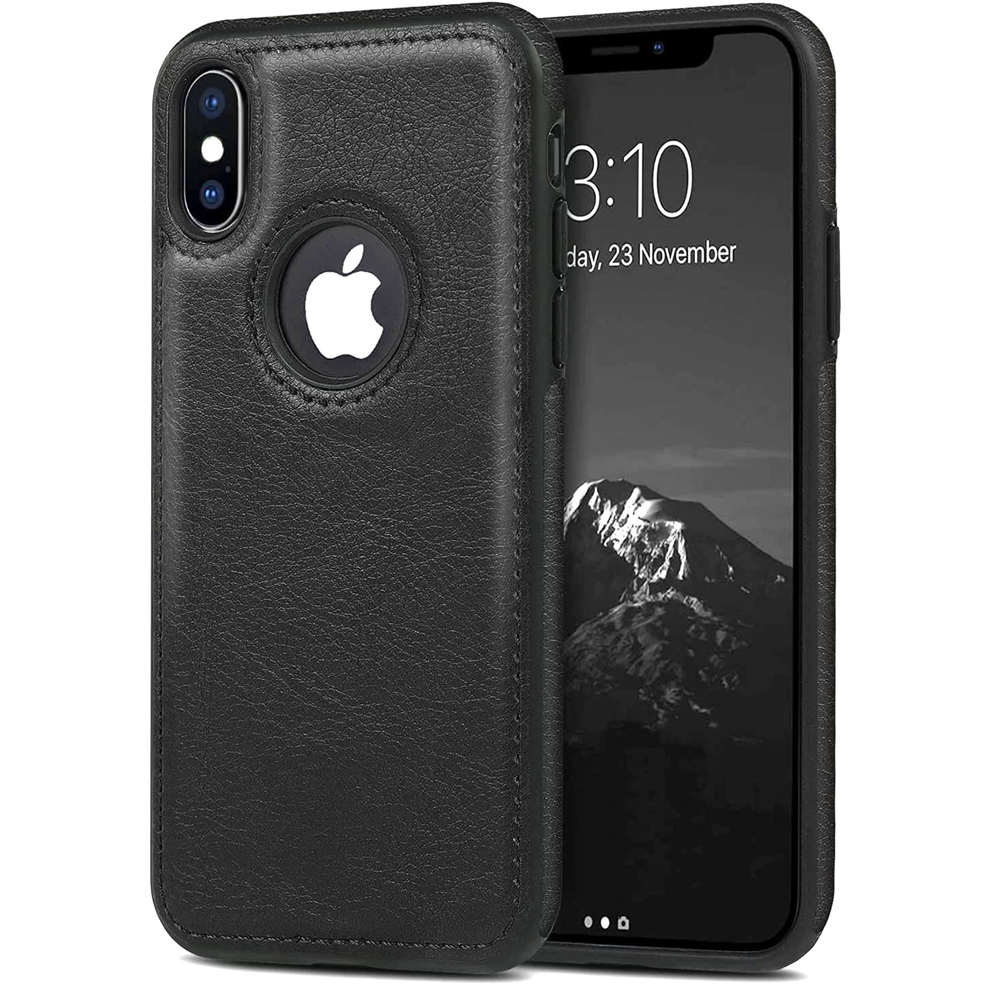 For Apple iPhone X / iPhone Xs / iPhone 10 (5.8'') Case Luxury Leather ...