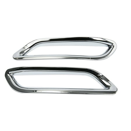 Top-Max 1 Pair Rear Bumper Fog Light Cover Trims Decorative Bezels Fit ...