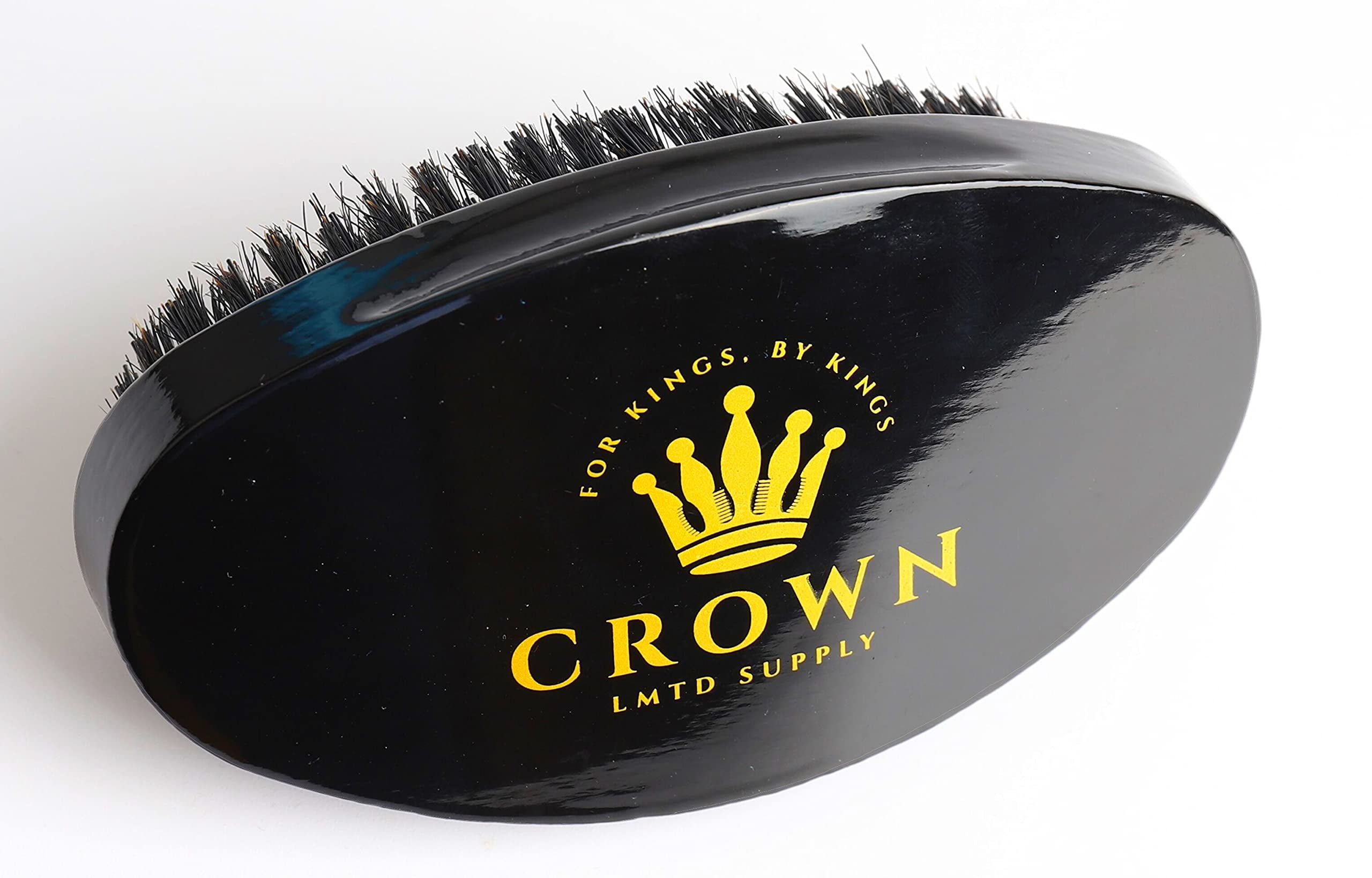 Crown Professional Brush Wavers Barbers- Luxury Glossy No Handle Palm ...