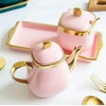 1 piece of high-looking gold-plated kitchen ceramic oil pot for home ...