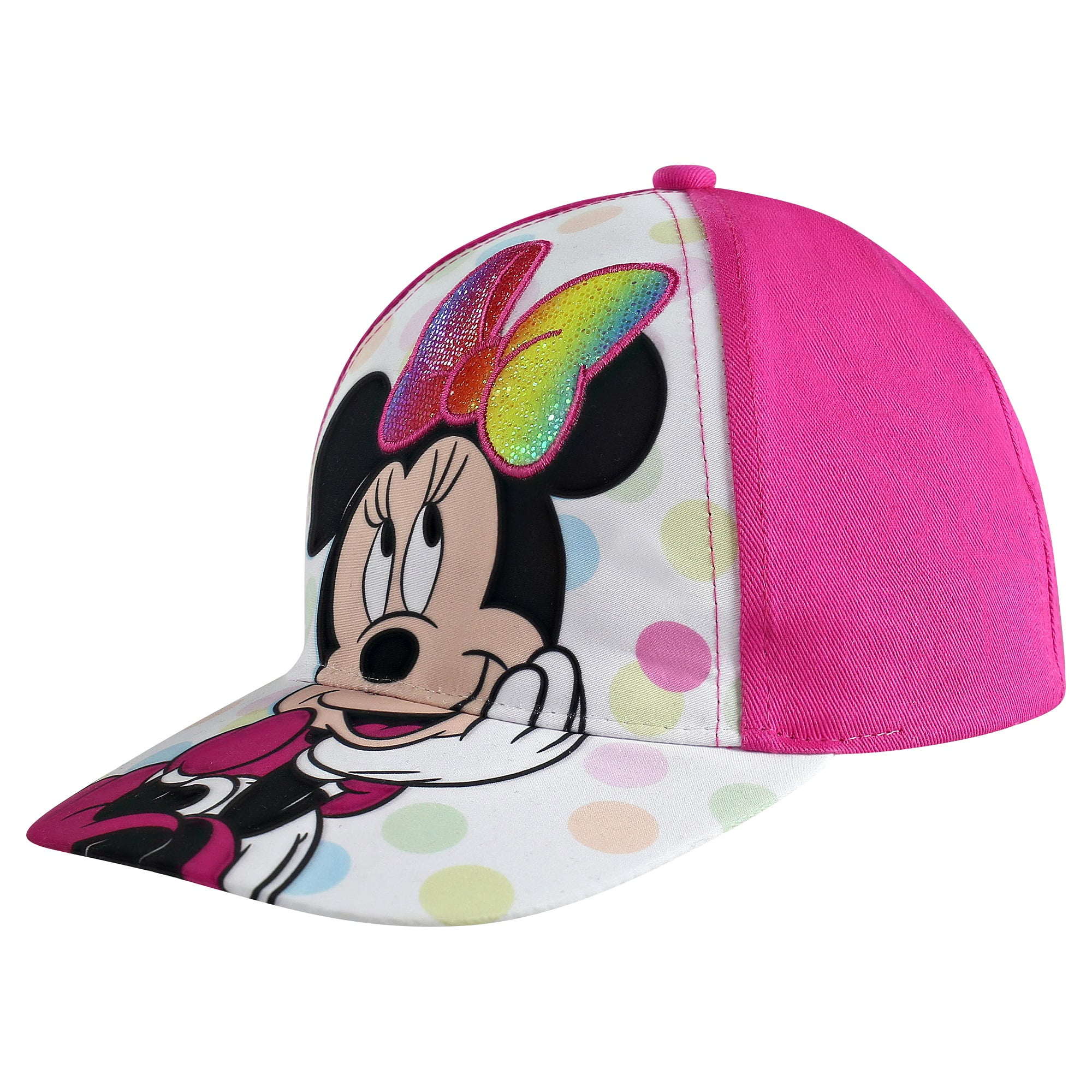 Disney Minnie Mouse Toddler Baseball Hat for Girls, Size 2-4 or 4-7 ...