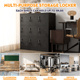 9-Door Metal Locker Heavy Duty – Locking Steel Storage Cabinet for ...