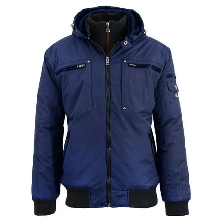 GBH - Men's Heavyweight Jacket With Detachable Hood - Walmart.com