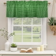 2 Pack Crocodile Leather Texture Valance for Window Luxury Green ...