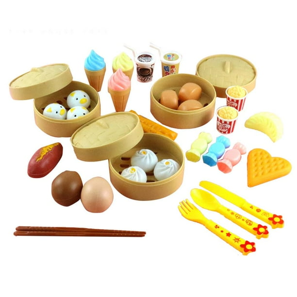 1 Set Kitchen Pretend Play Toys kids kitchen Set Steamer Bun Induction ...