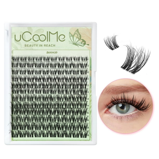 Eyelash Clusters uCoolme Born 3D-Vivi, rizo de 8 a 18 mm en D | Bodega ...