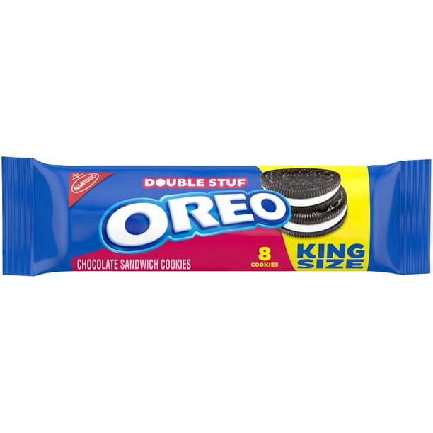 OREO Double Stuf Chocolate Sandwich Cookies, Original Flavor, 1 King Size Snack Pack - Walmart ...