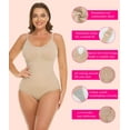 Manifique Womens 3 Piece Bodysuit Shapewear With Tummy Control