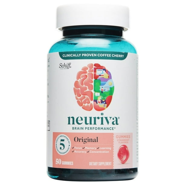 Neuriva - Brain Performance Original Strawberry - 50 Gummies - Walmart.ca