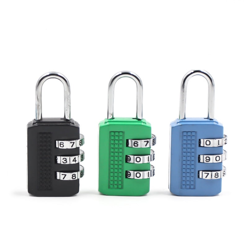 Combination Lock Resettable 3 Digit Padlock with Combination ...