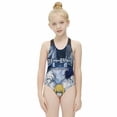 Girls Death N0-te One Piece Swimsuits Bathing Suits Cross Back Swimwear ...