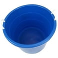 Homz 18 Gal Plastic Open Storage Round Utility Tub with Handles, (2 ...