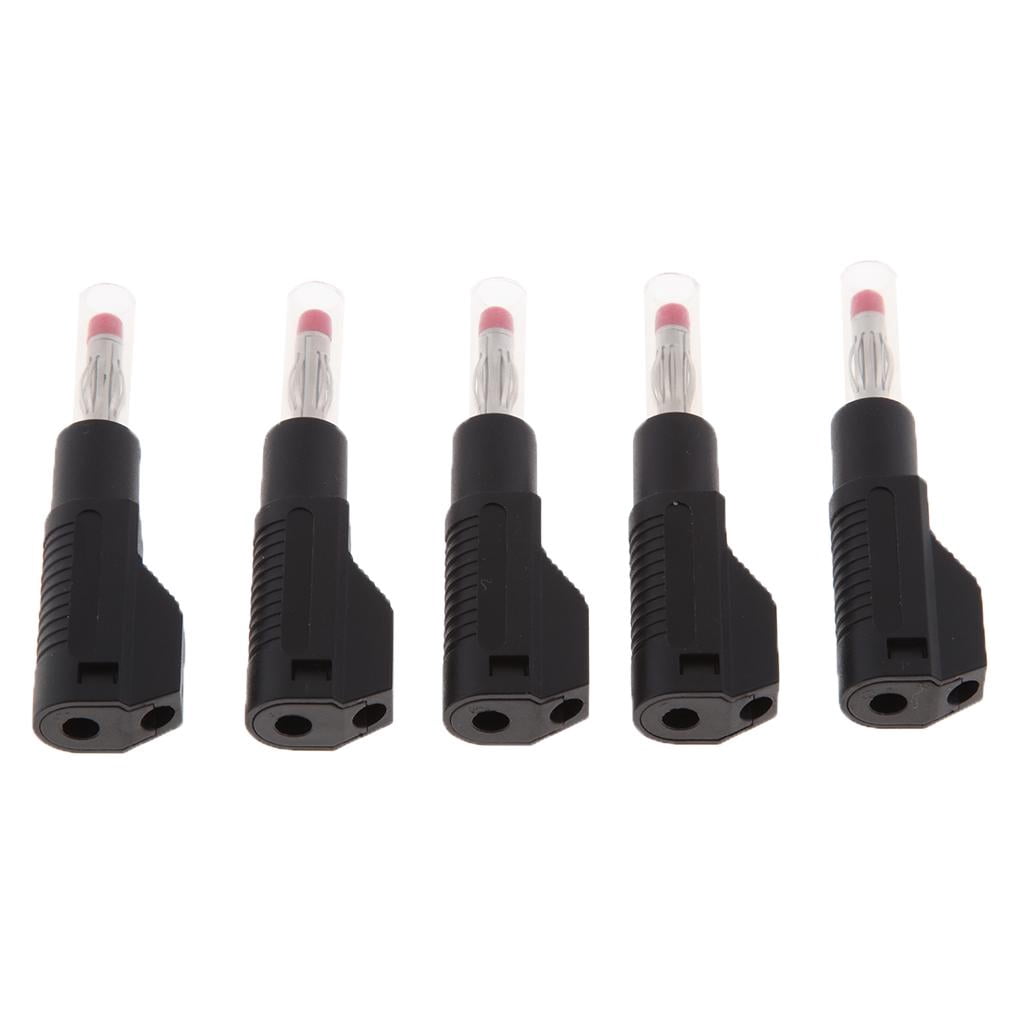 5-part 4mm Banana Plug Socket for Measuring Measuring Instrument black ...