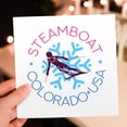 3drose, Steamboat, Colorado, Usa. Woman Skier Silhouette, Blue ...