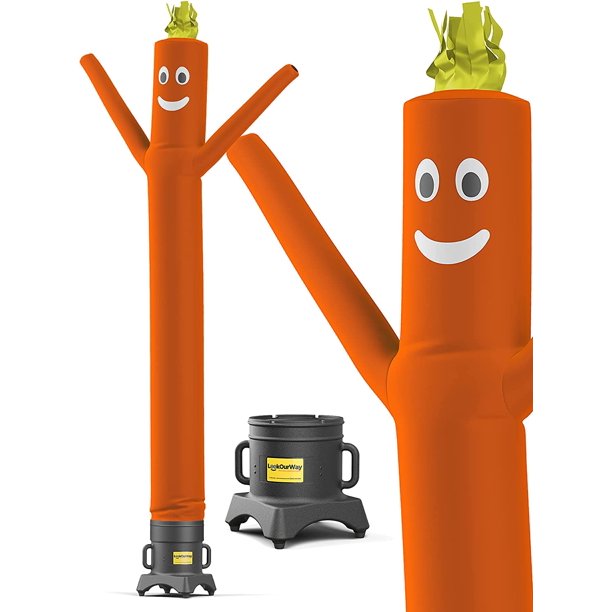 LookOurWay Air Dancers 10-Feet Tall Orange Inflatable Tube Man Complete ...
