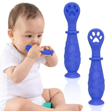 Children's silicone rice cereal spoon, baby spoon, molar stick, baby ...