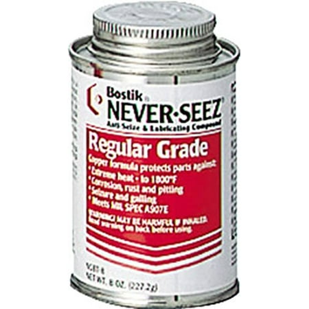 Never-Seez NSBT-8 Silver Gray Regular Grade Anti-Seize Compound, 8 fl ...