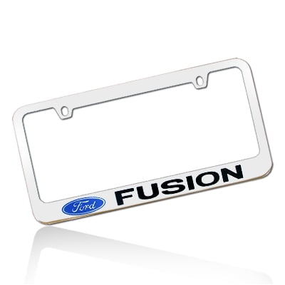 Ford Fusion Chrome Metal License Plate Frame - Walmart.com - Walmart.com