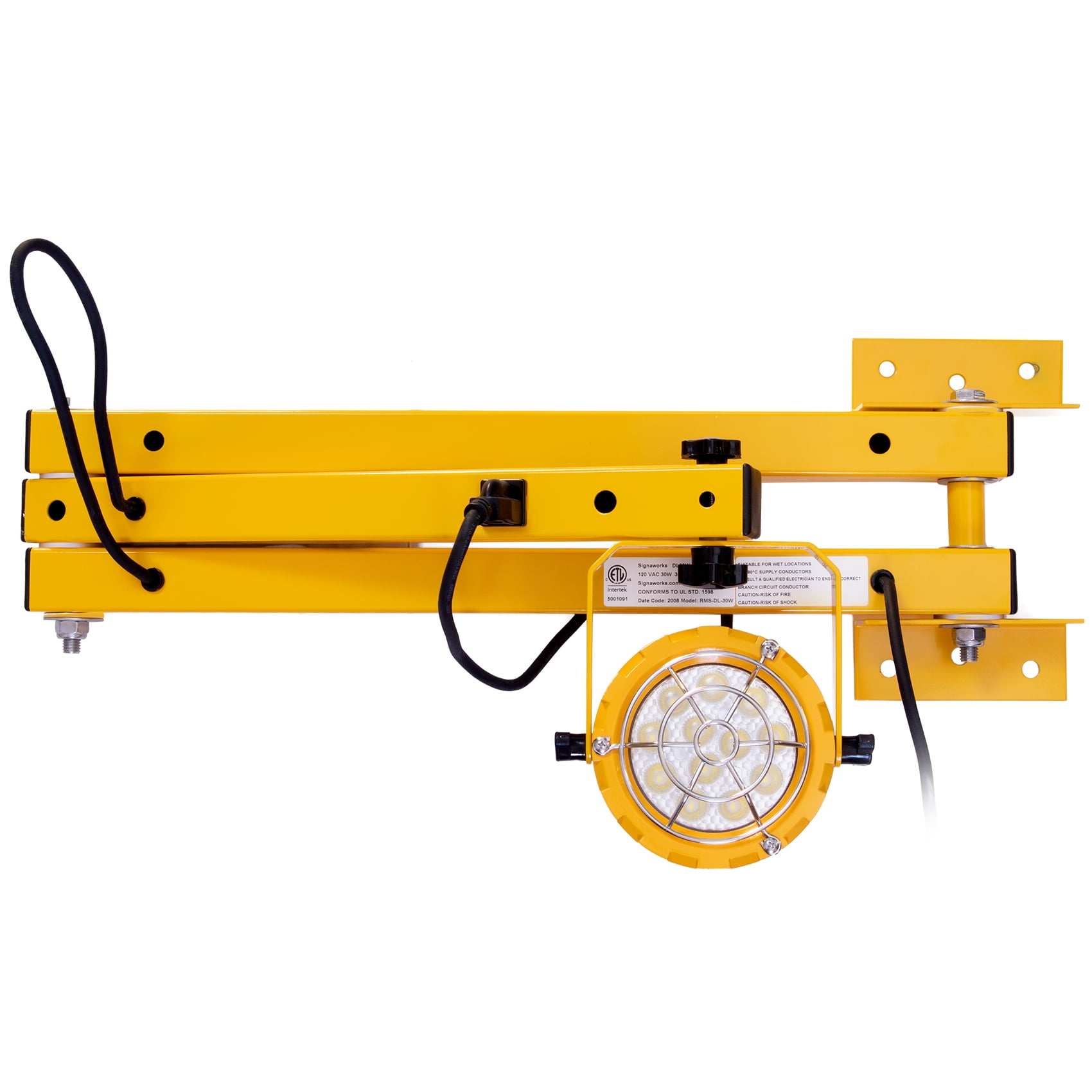 Signaworks LED Dock Bay Swivel Dual Arm Light (30W, 3300LM), Brighten ...