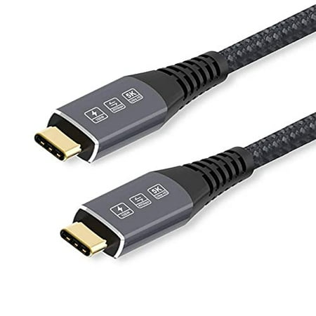 NFHK 100W 10Gbps Cable & USB-C Type C Female Source to Displayport DP ...