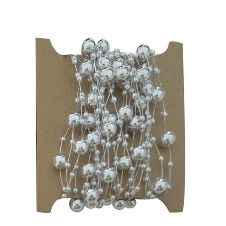 Ruiboury Faux Pearl Plastic Beads on a String Craft and compared Roll ...