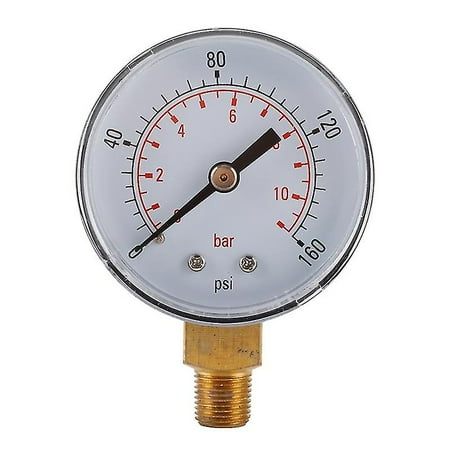 Water Pressure Dial Hydraulic Pressure Gauge Meter Manometer 1/8" Npt Thread | Walmart Canada
