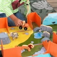 KidKraft Safari 2-in-1 Play Ride-On Toy with Animal Sounds, 9 Pieces ...