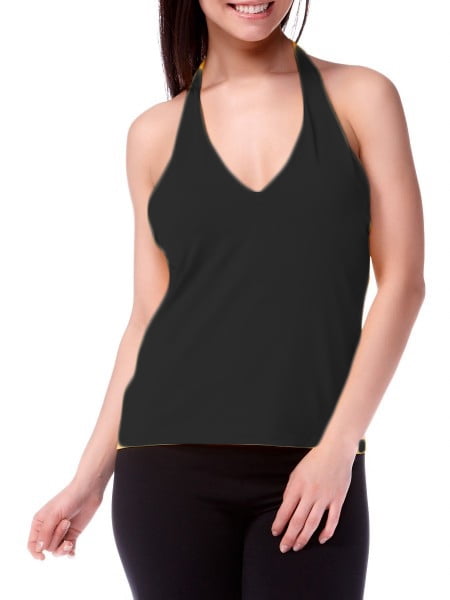 Shock Absorber Shock Absorber By Halter Top Built In Shelf Bra Black 36c V4611 1200