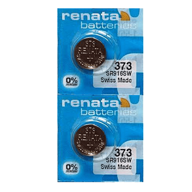Renata 373 SR916SW Batteries - 1.55V Silver Oxide 373 Watch Battery (2 ...