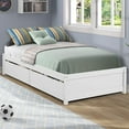 Twin Bed Frame with 2 Storage Drawers, Platform Bed Frame for Kids ...