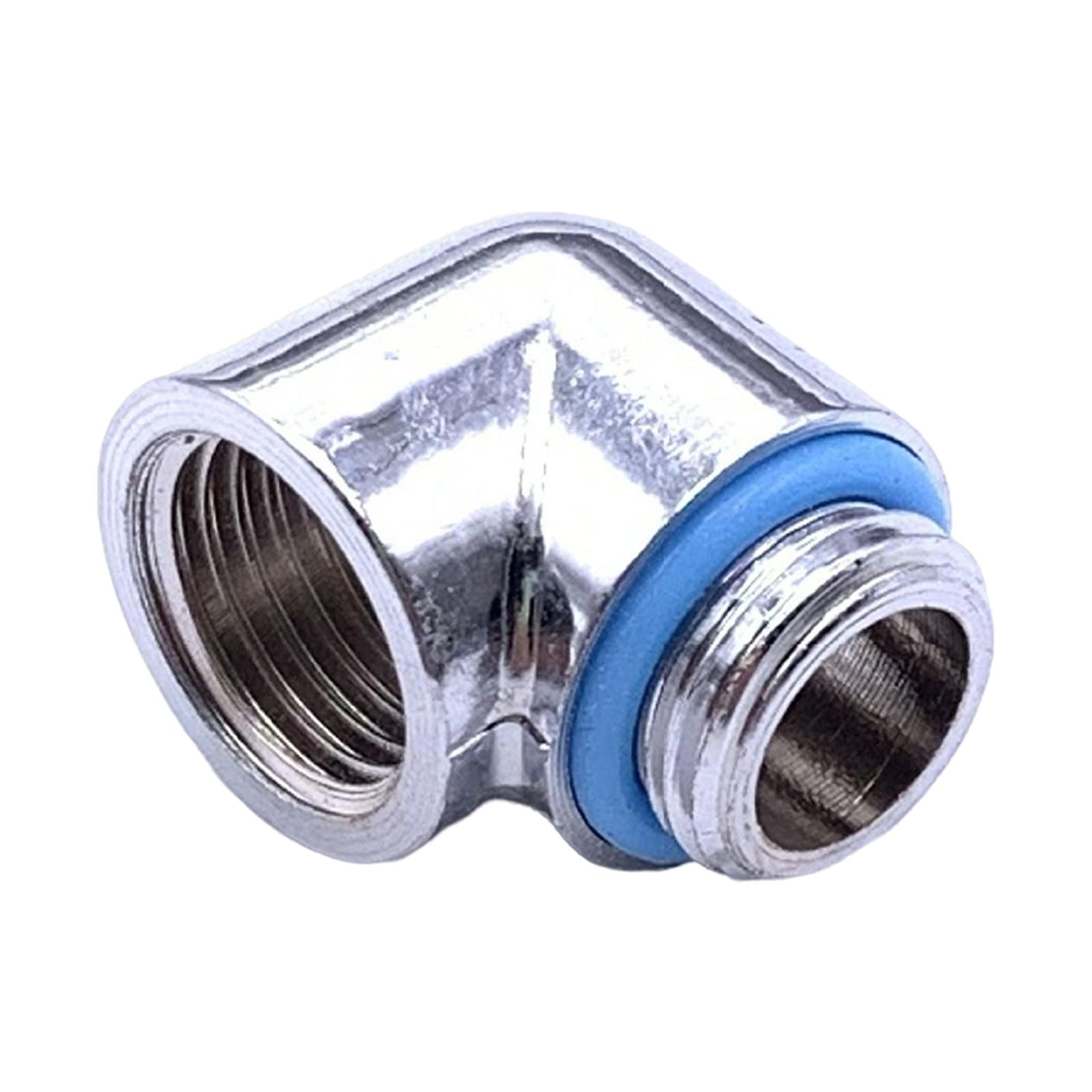 G1/4 Thread Extender Fitting 90 Degrees Brass Elbow Connector Adapter ...