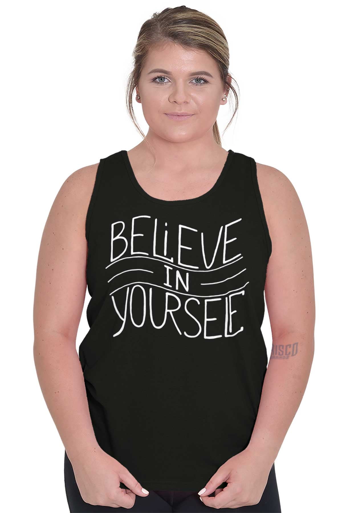 Inspirational Tank Tops T-Shirts Tees For Womens Believe In Yourself ...