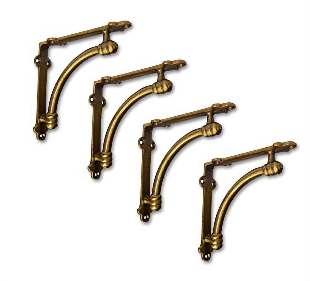 NACH Half Round Wall Mount Shelf Bracket, Decorative Brackets, Heavy ...