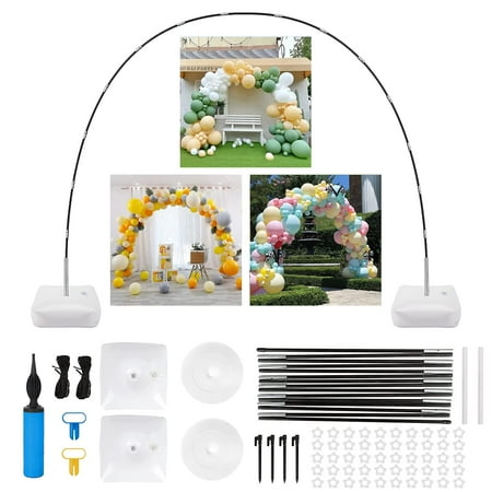 YSF Adjustable Balloon Arch Stand Kit With Water Fillable Base for ...