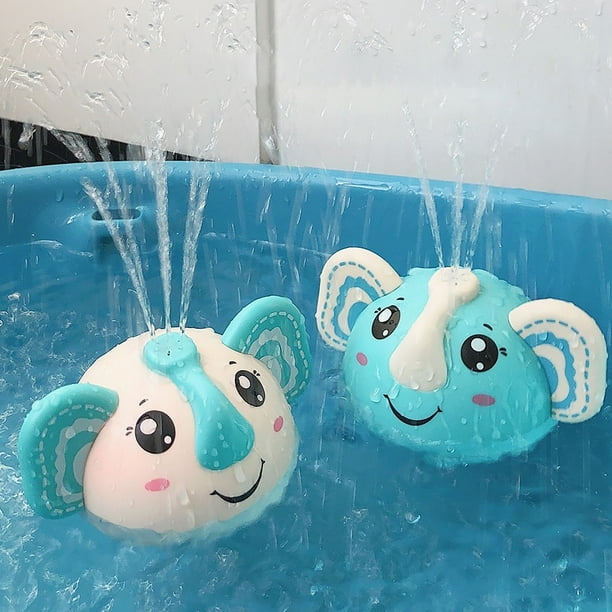 Bath Toys Kids Electric Elephant Water Spray Ball Shower Swim Pool ...