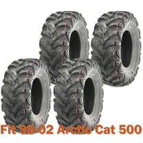 98-02 Arctic Cat 500 Full Set 4 ATV tires 25x10-12 P341 Deep Tread Mud ...