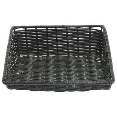 HUBERT® Wicker Produce Display Basket Natural Color - 11 1/2"L x 16"D x ...