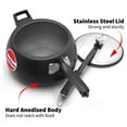 4 Litre Contura Black Pressure Cooker, Hard Anodised Inner Lid Cooker ...