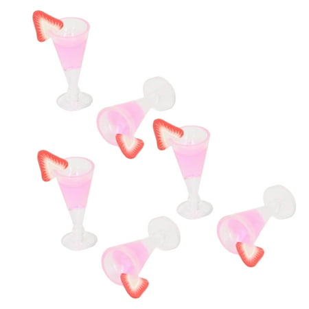20 Pcs Dollhouse Cocktail Glasses,1:12 Scale Mini Cocktail Glasses Toy ...
