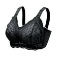 WDDDD Women's New Pattern Ribless Large Strap Jacquard Four Comfort Bra ...
